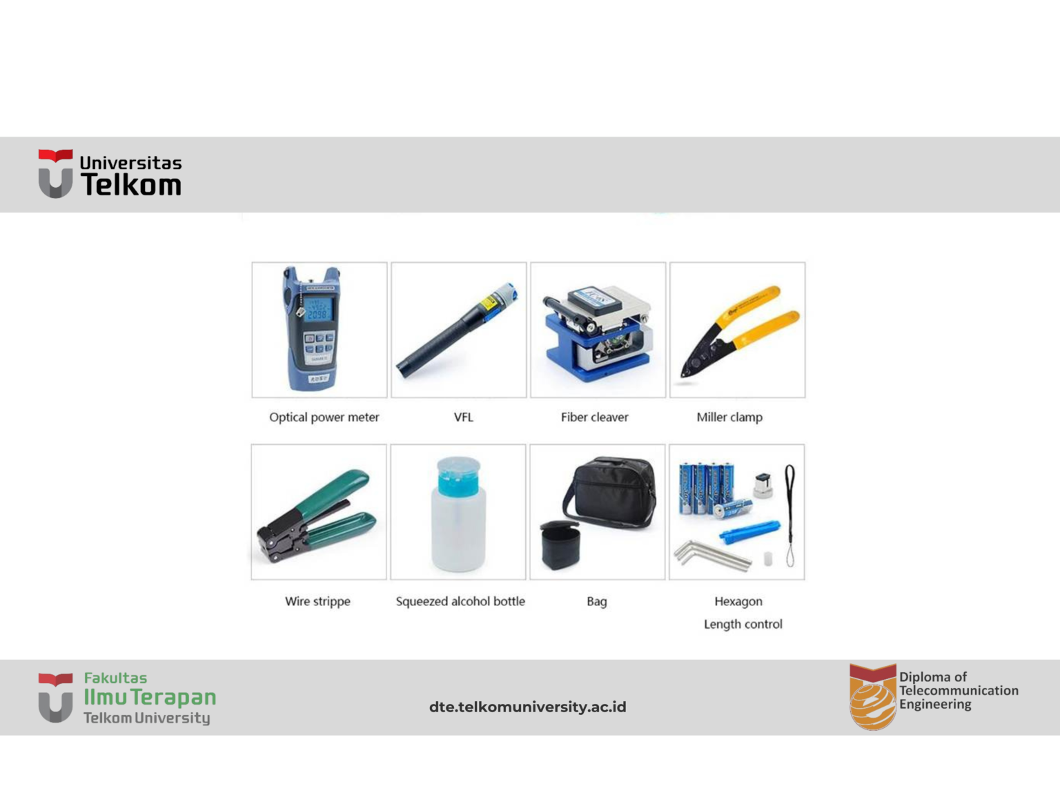 Alat-alat fiber optik beserta fungsi dan cara pemakaiannya